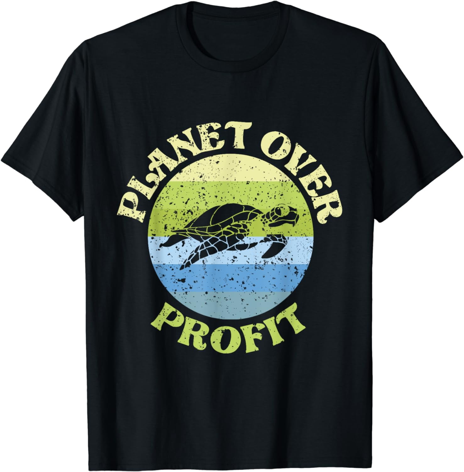 Planet Over Profit Vintage Protect Environment Earth Day T-Shirt ...