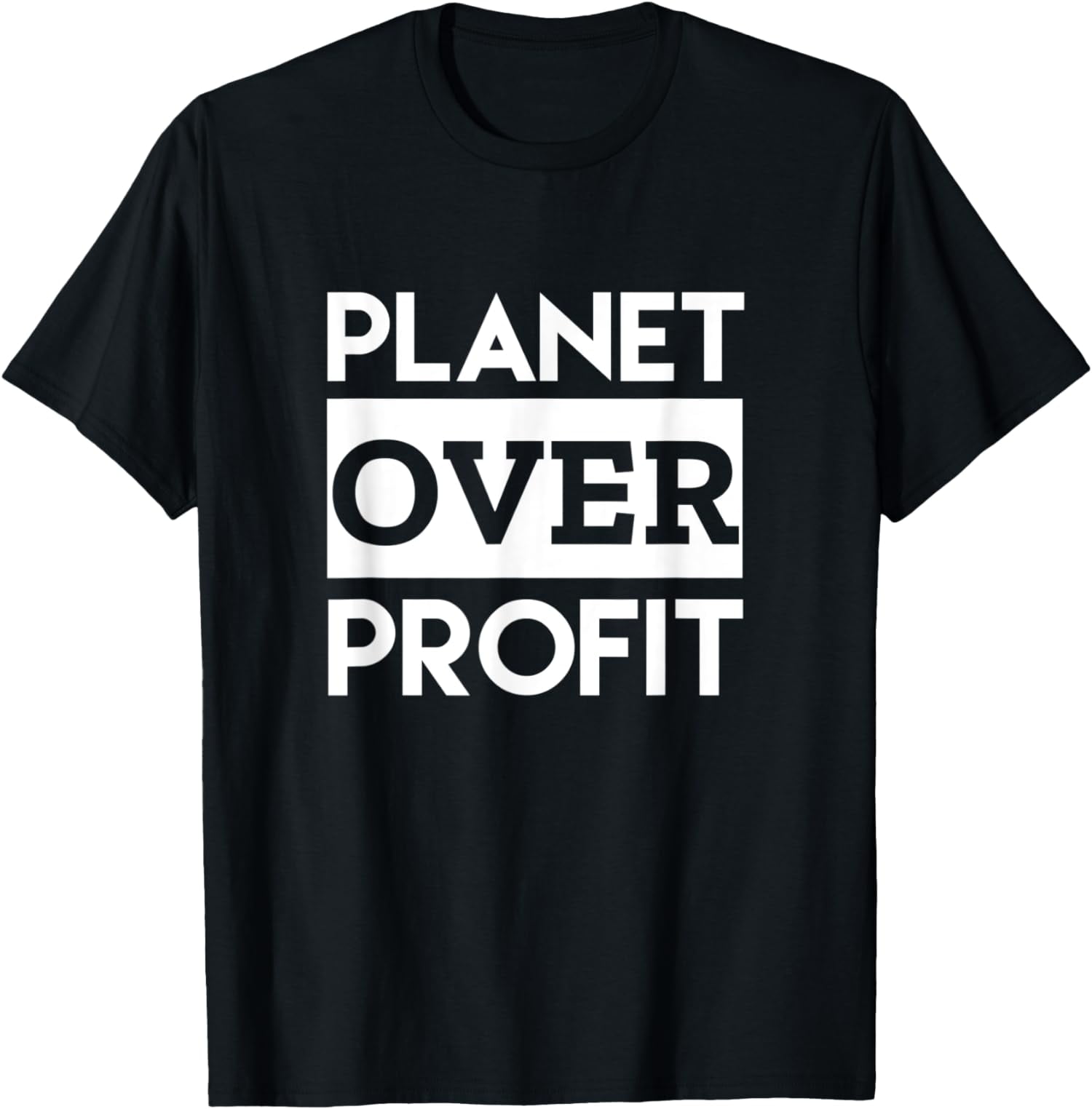 Planet Over Profit White T-Shirt Climate Change Earth Day - Walmart.com