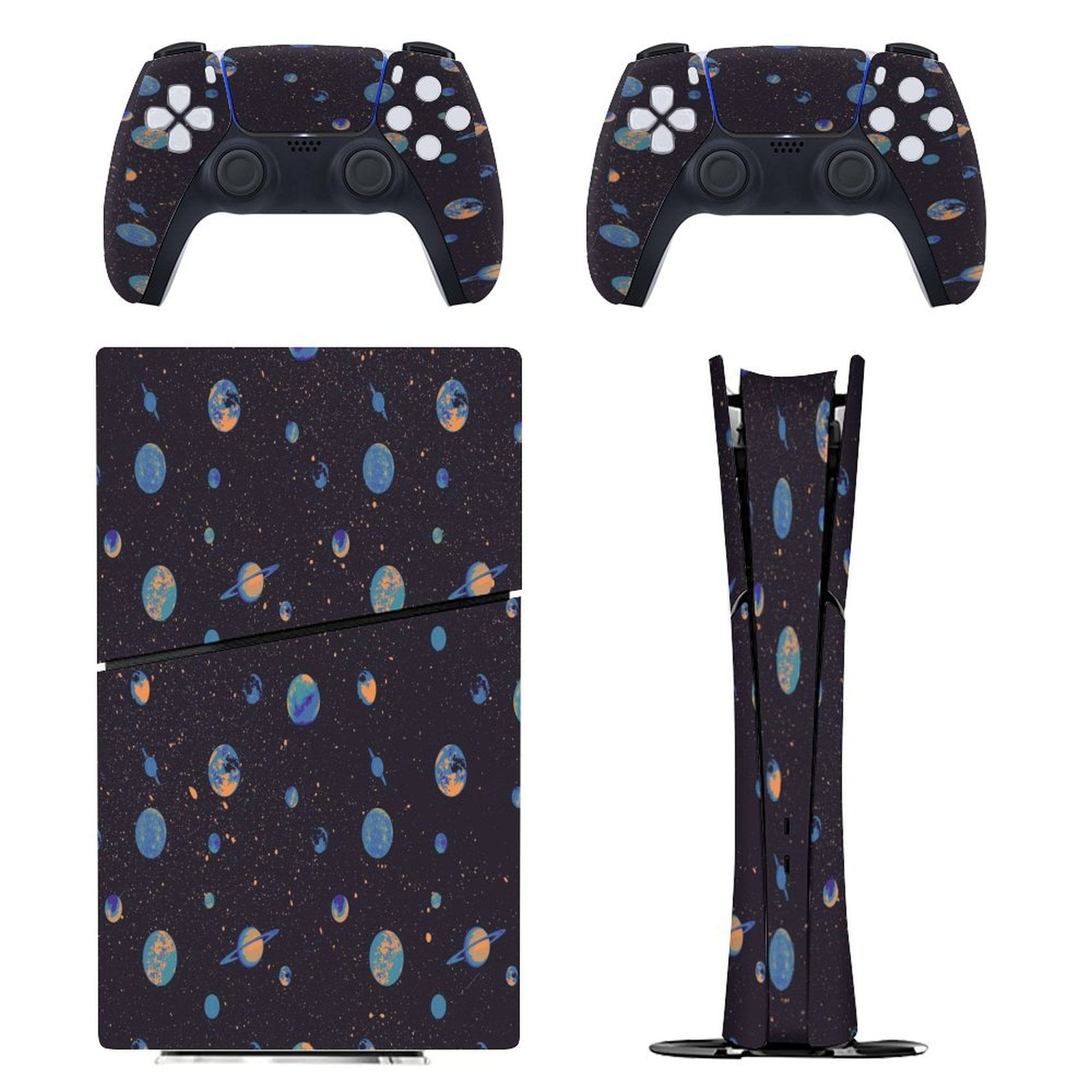 Planet Pattern PS5/PS5 Slim Digital Disc Skin Sticker For Console And ...