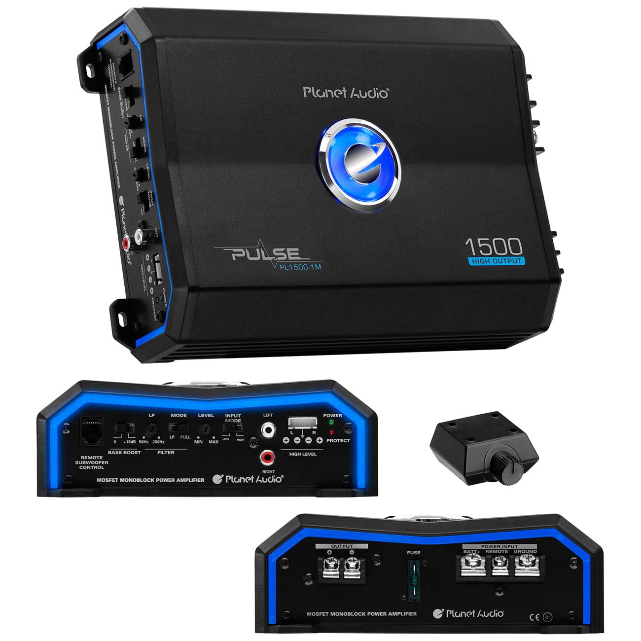 Planet Pulse Series Class A/B Monoblock Amplifier 1500W Max - Walmart.com