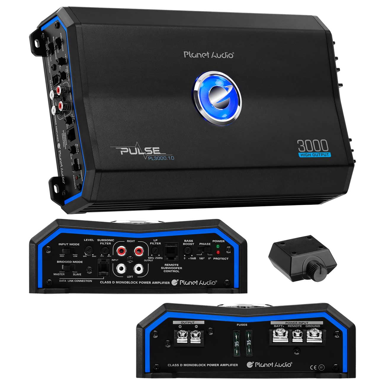 Planet Pulse Series Class D Monoblock Amplifier 3000W Max - Walmart.com