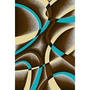 PREMIUM 3D Effect Hand Carved Thick Modern Contemporary Abstract Area ...