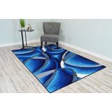 Planet Rugs Premium 3D Thick Abstract Indoor Area Rug 2305 Ocean Blue 6 ...