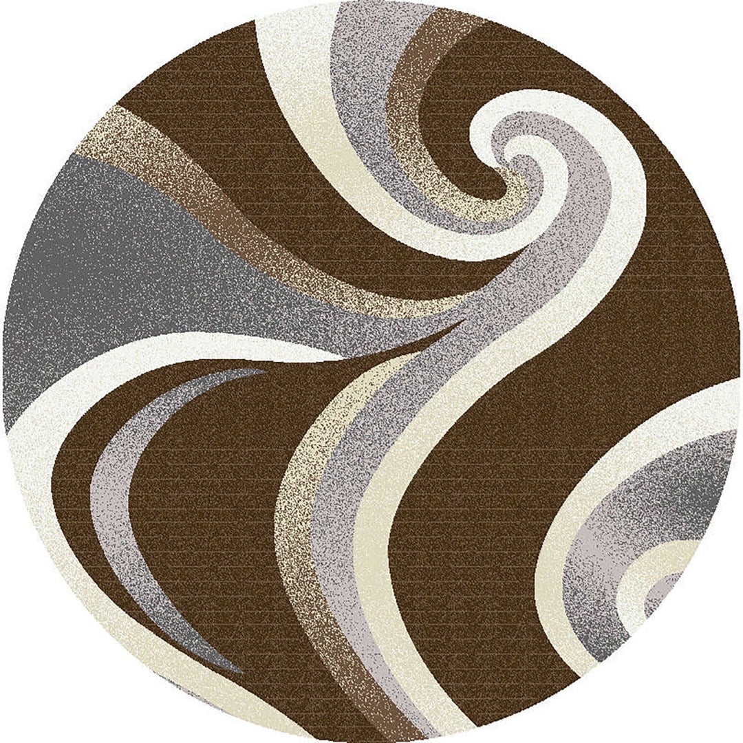 Planet Rugs Premium 3D Thick Abstract Indoor Area Rug 327 Espresso ...