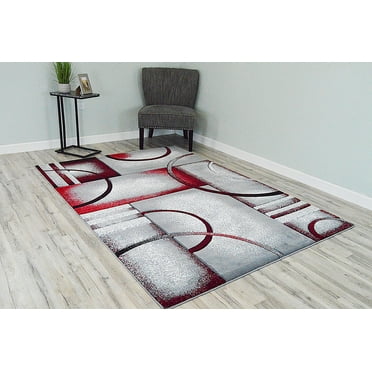 Planet Rugs Premium 3D Thick Abstract Indoor Area Rug 327 Purple 2'7 ...