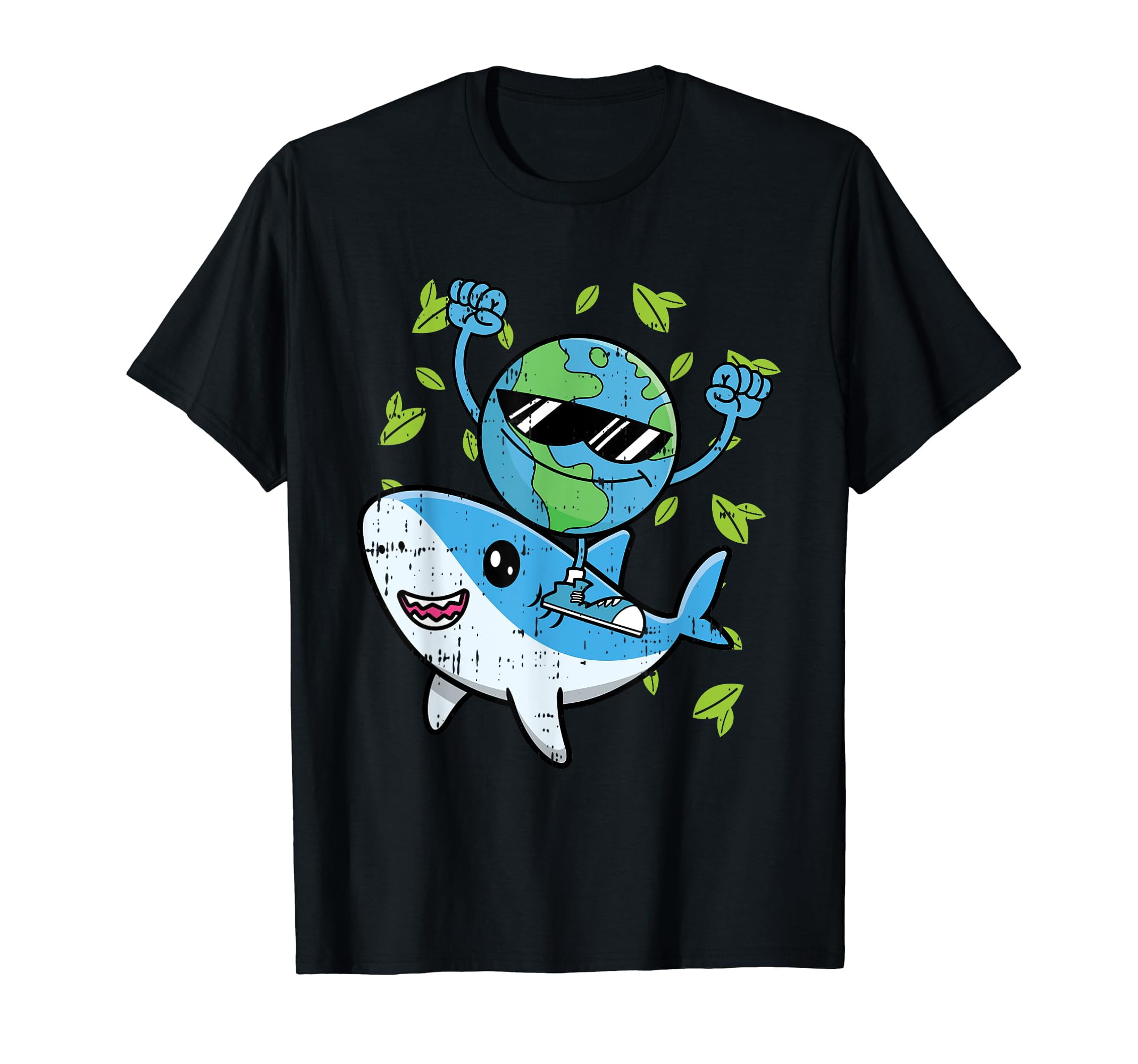 Planet Shark Earth Day Environmental Animal Conservation T-Shirt ...