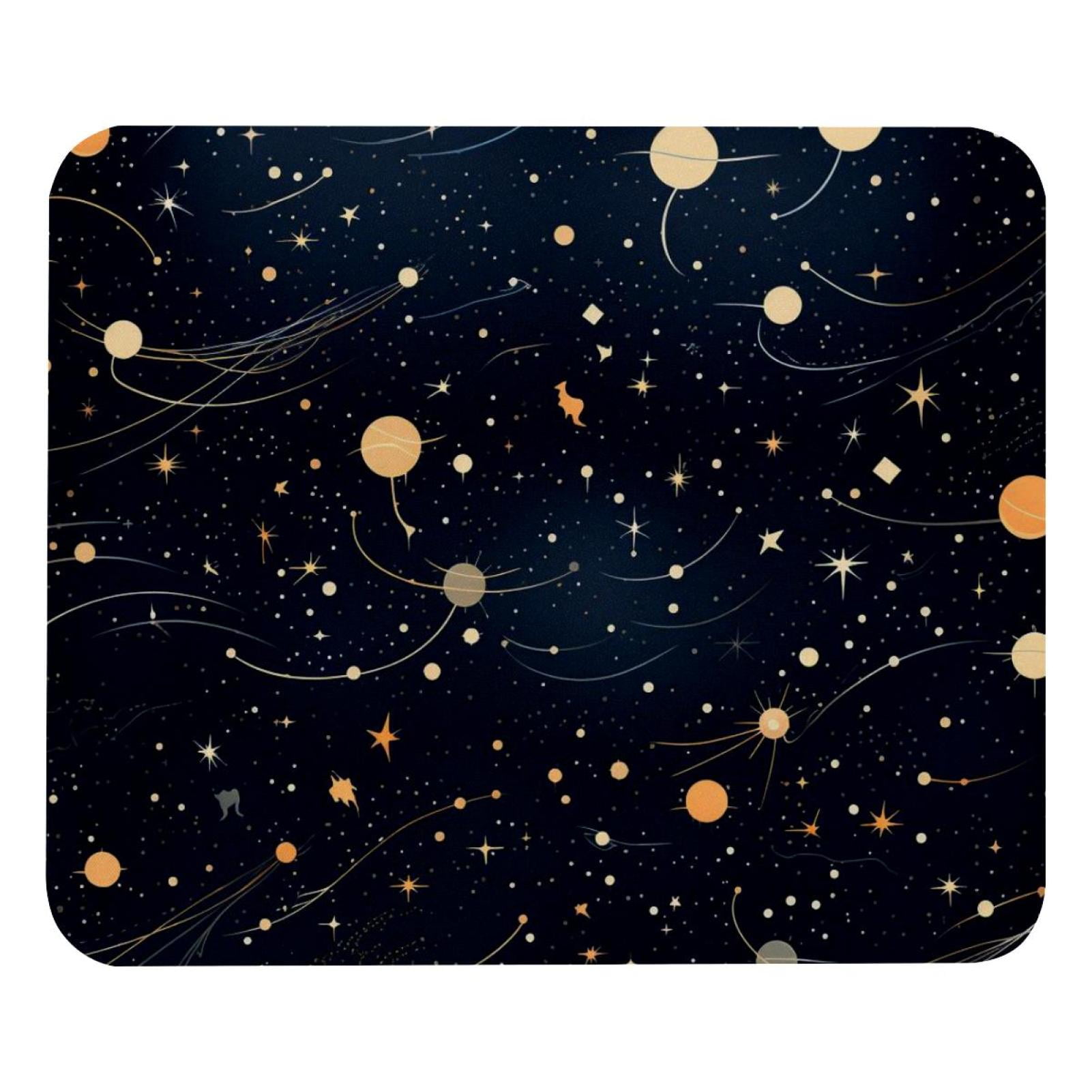 Planet Star Mouse Pad , Soft Cute Computer Mouse Mat with Rubber Base ...