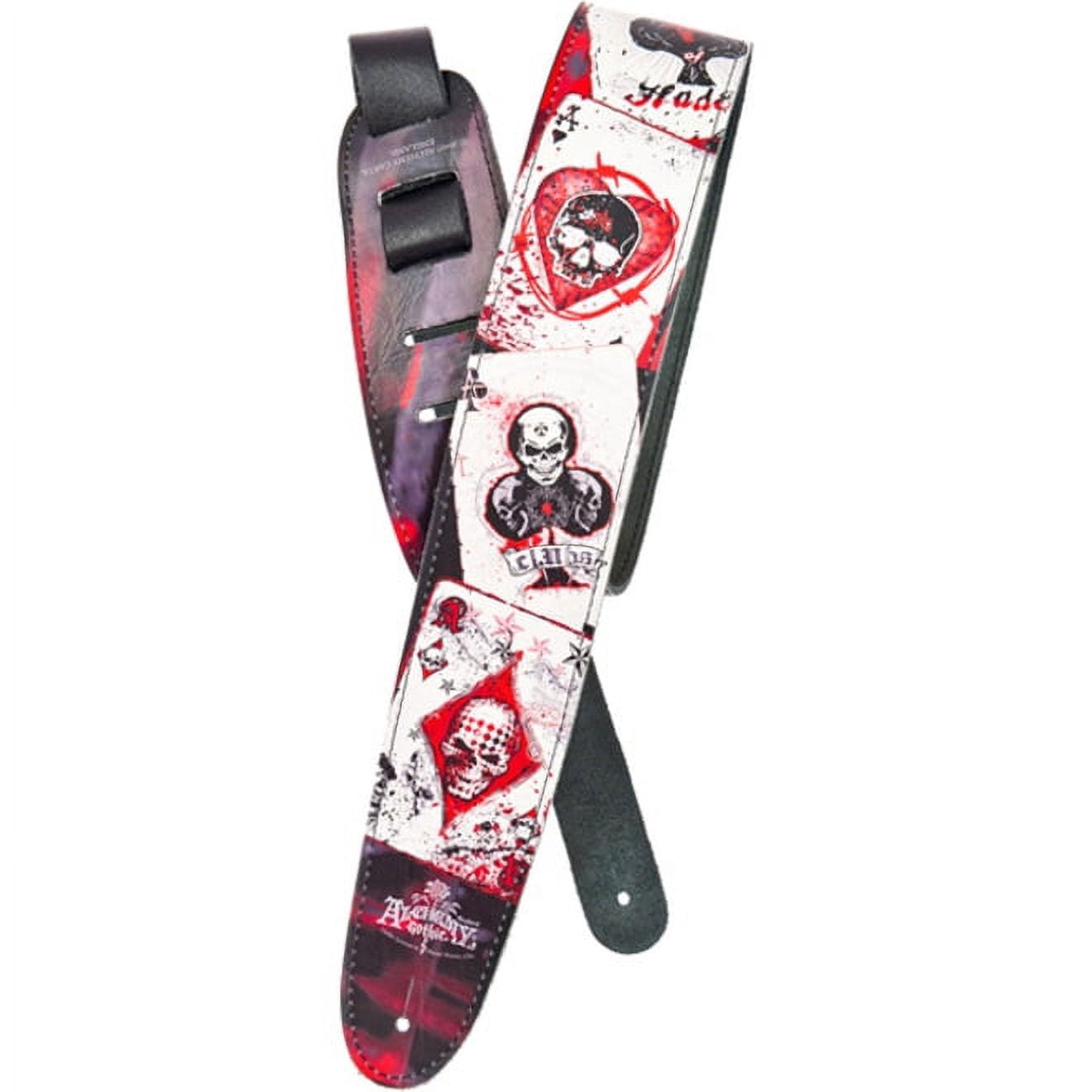Alchemy Gothic Collection Leather Guitar Strap, Dead Draw - Walmart.com