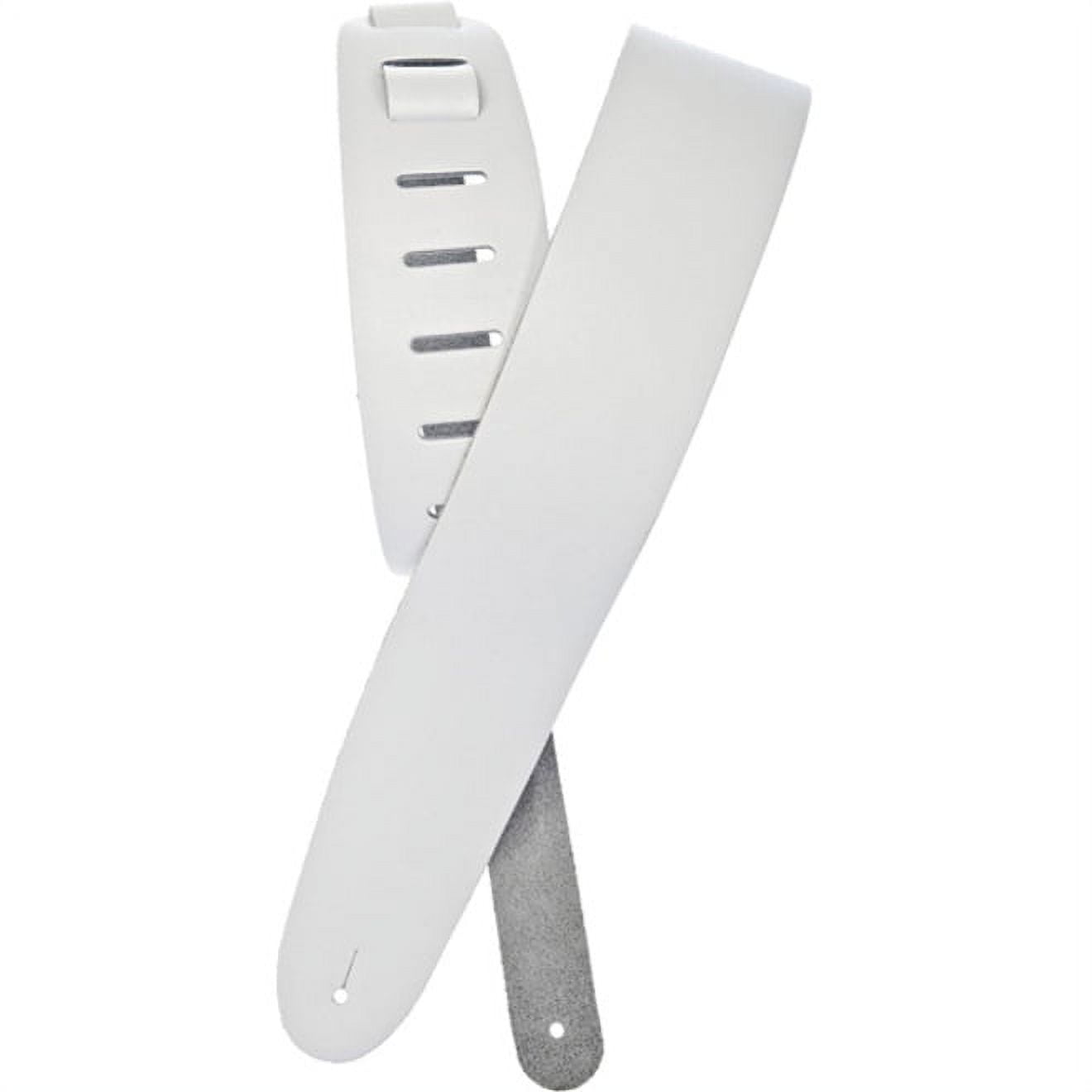 Basic Classic Leather Guitar Strap, White - Walmart.com