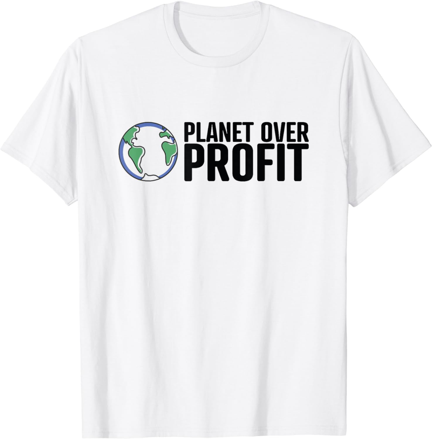 Planet over Profit - Climate Change & Global Warming T-Shirt - Walmart.com