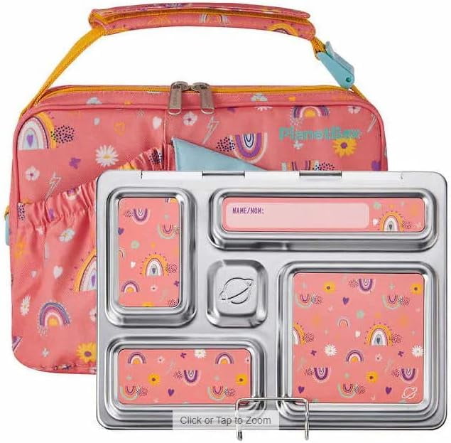 PlanetBox Rover Stainless Lunch Box Kit with Magnets and Carrying Case ...