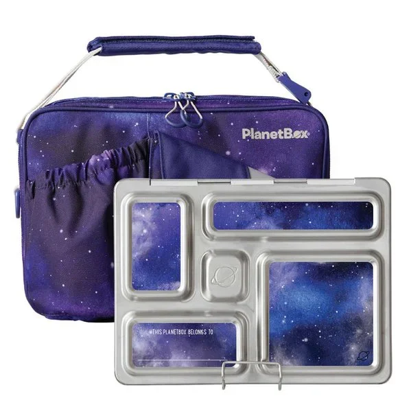 PlanetBox Rover Stainless Lunch Box Kit with Accessories, Magnets and ...