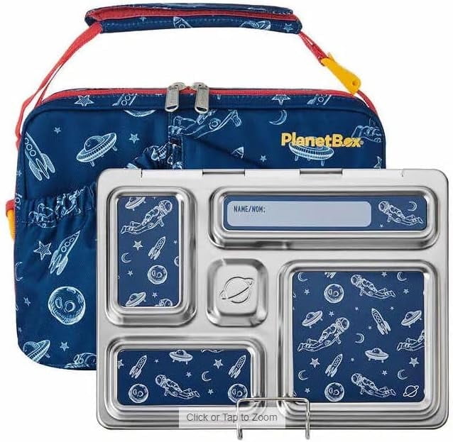 PlanetBox Rover Stainless Lunch Box Kit with Magnets and Carrying Case ...