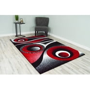 Planet Rugs Premium 3D Thick Abstract Indoor Area Rug 327 Purple 2'7 ...