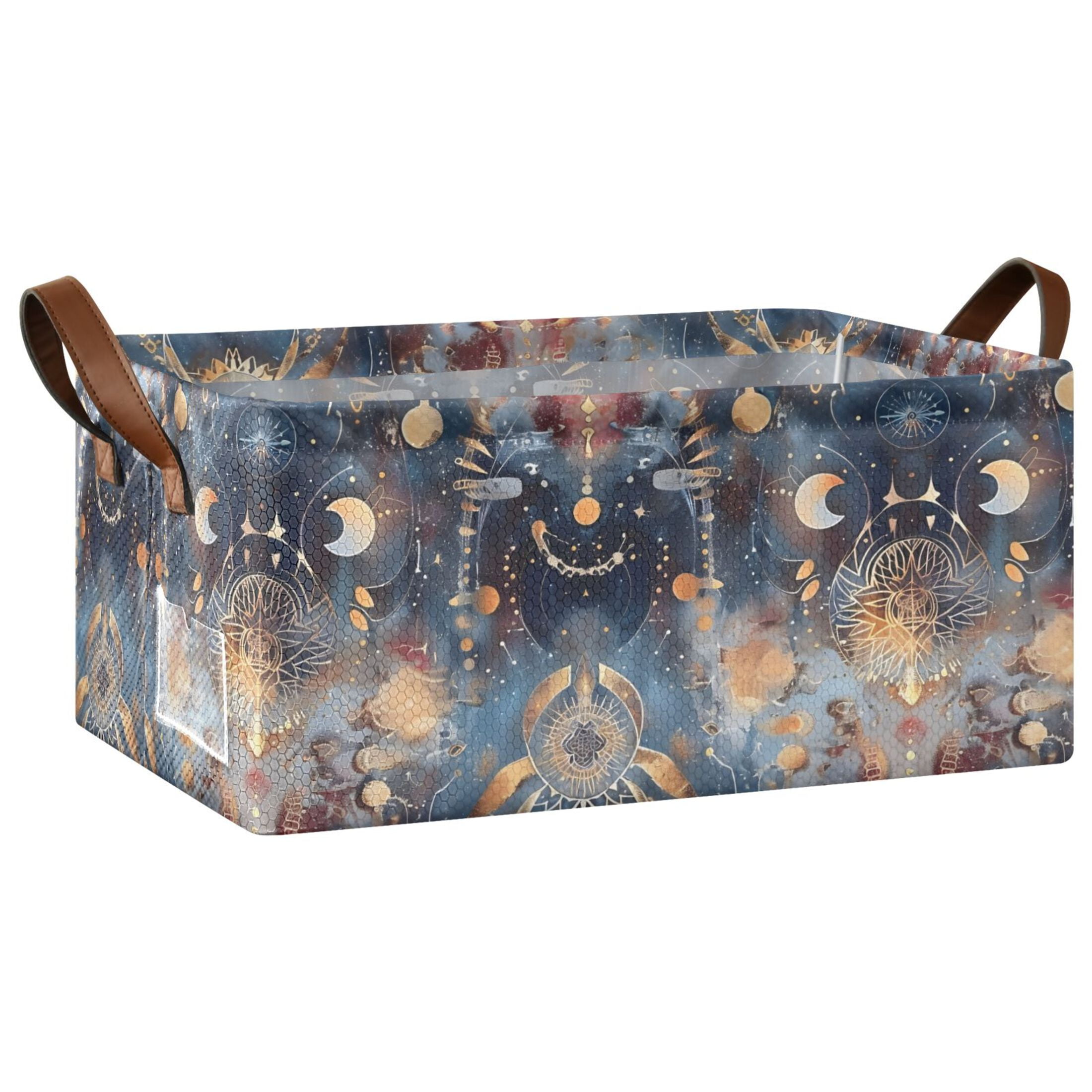 Planetary Celestial Sky Collapsible Storage Bins Fabric Shelf Baskets ...