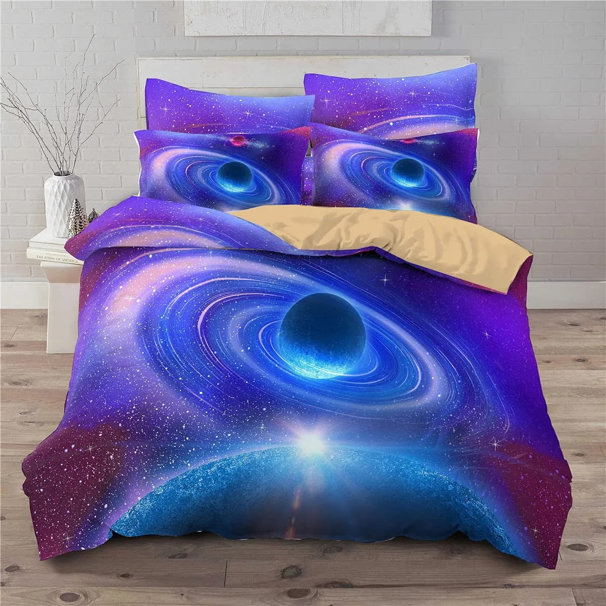 Planetary Duvet Cover Set for Adults Teens Luxury 3D Printed Mysterious ...