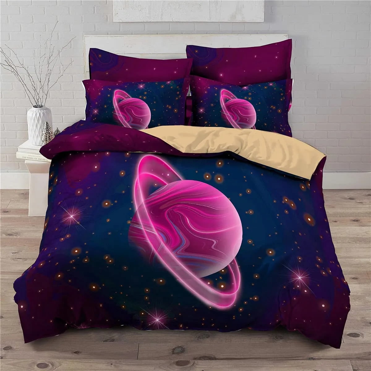 Planetary Duvet Cover Set for Adults Teens Luxury 3D Printed Mysterious ...