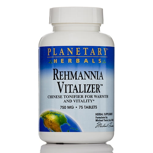 Planetary Herbals Rehmannia Vitalizer Herbal Supplement, 750 mg, 75 ...