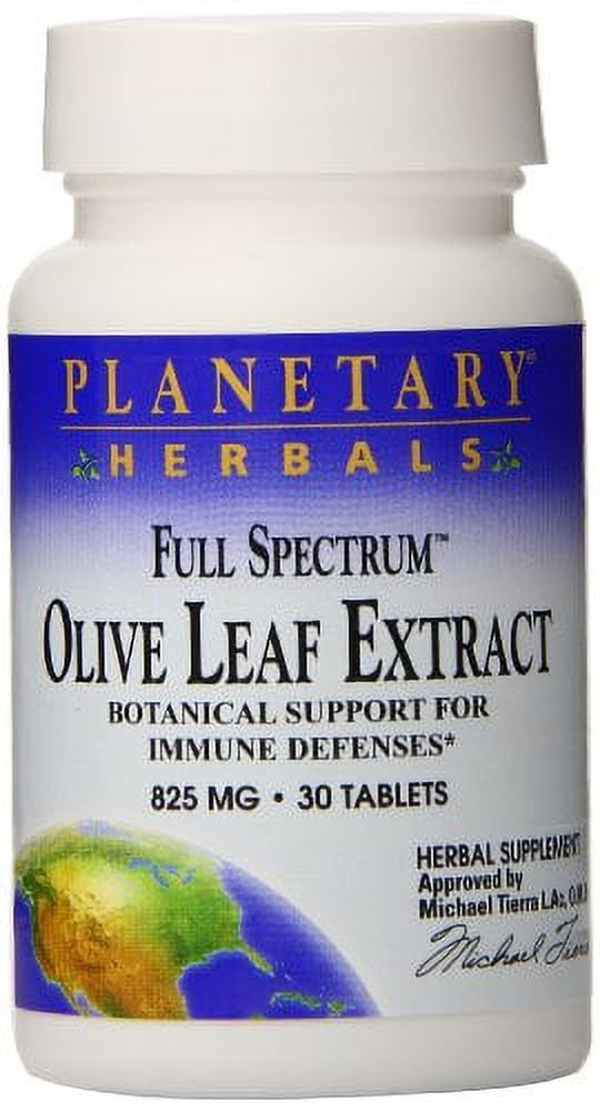 Planetary Herbals Full Spectrum Olive Leaf Extract 30 Tablet - Walmart.com