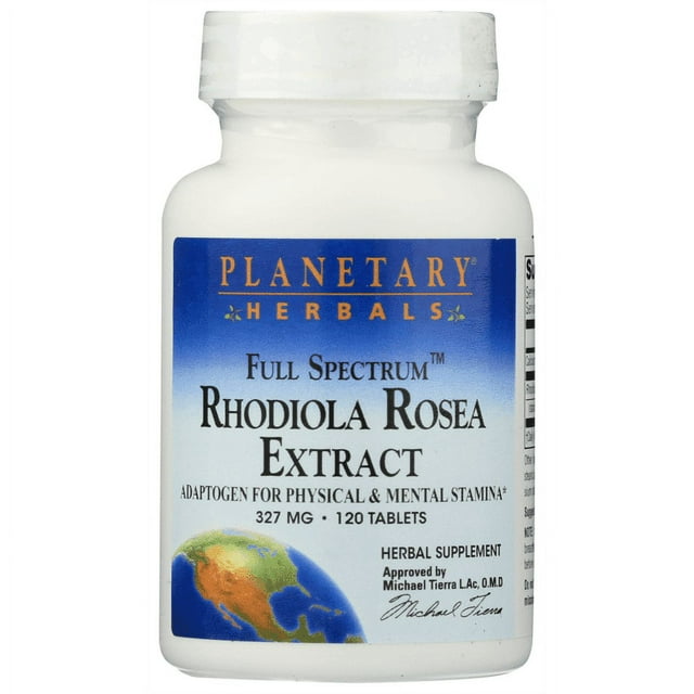 Planetary Herbals Full Spectrum Rhodiola Rosea Extract Tablets, 120 Ct ...