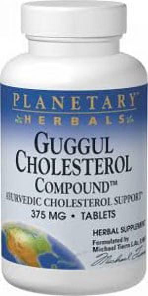 Planetary Herbals Guggul Cholesterol Compound, 375 mg, 180 tab ...