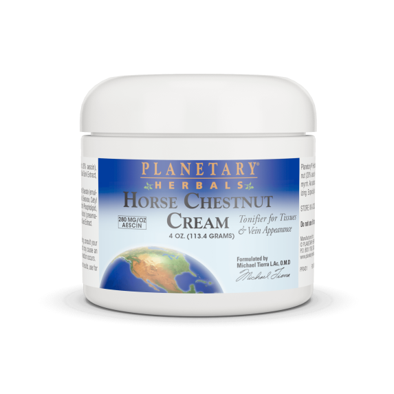 Planetary Herbals Horse Chestnut Cream, 4oz, Standardized to 20% Aescin ...