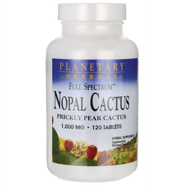 Planetary Herbals - Nopal Cactus Full Spectrum 1000 mg. - 120 Tablets ...