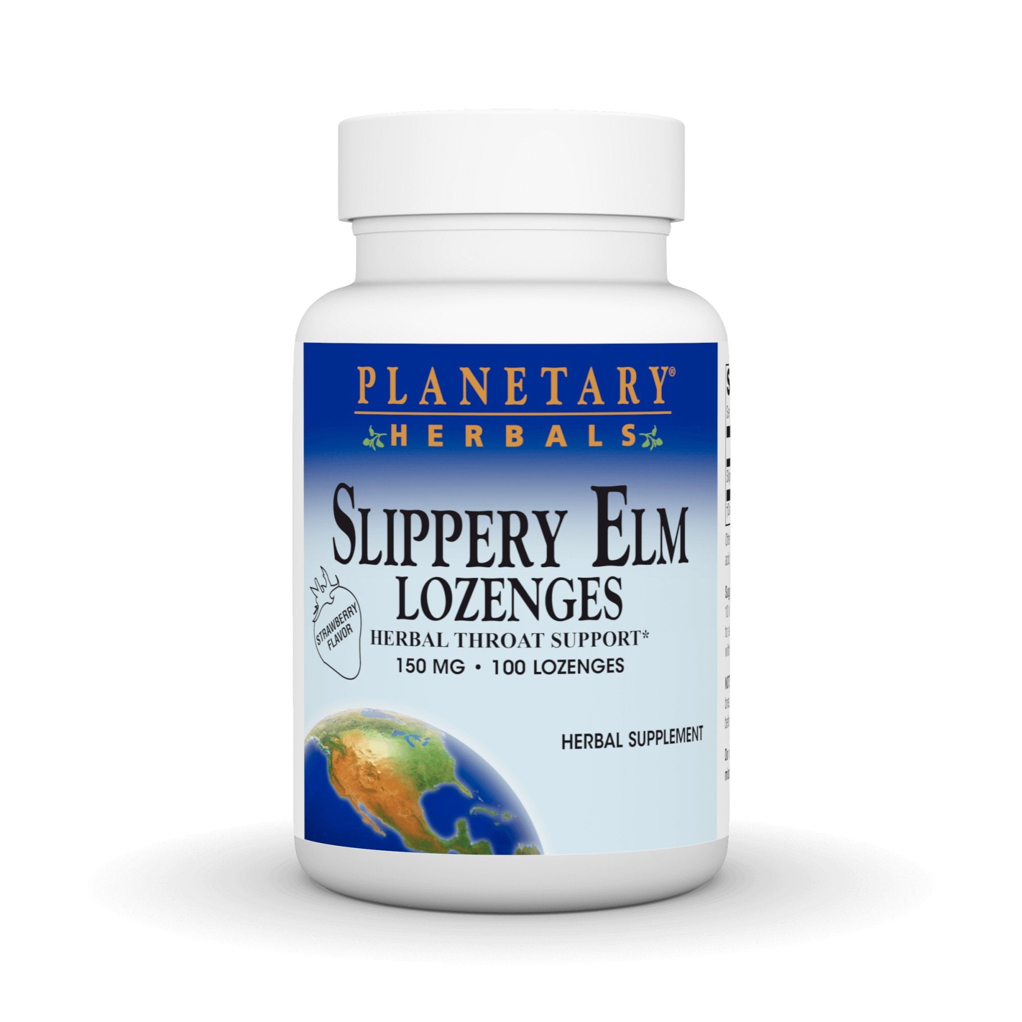 Planetary Herbals Slippery Elm Lozenges Strawberry 100 Lozenge ...