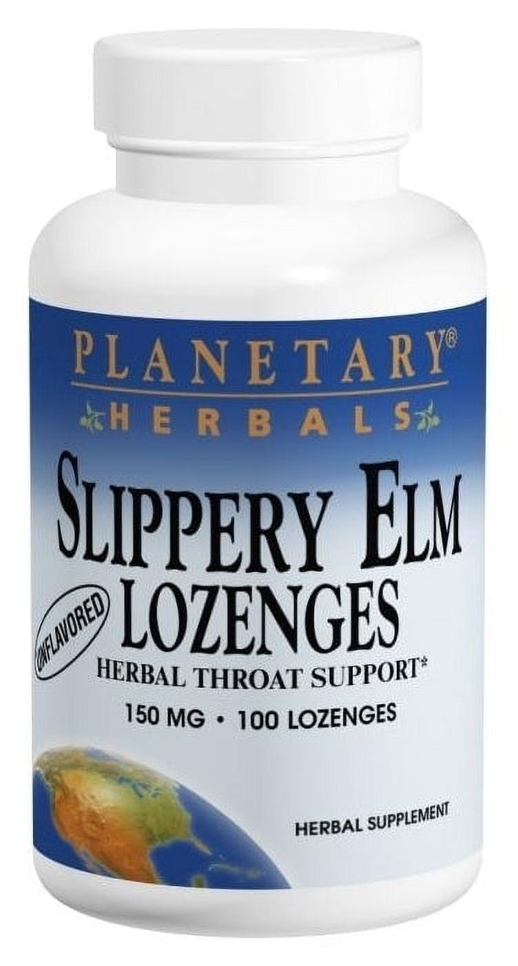 Planetary Herbals Slippery Elm Bark Throat Lozenges, 200 Count ...
