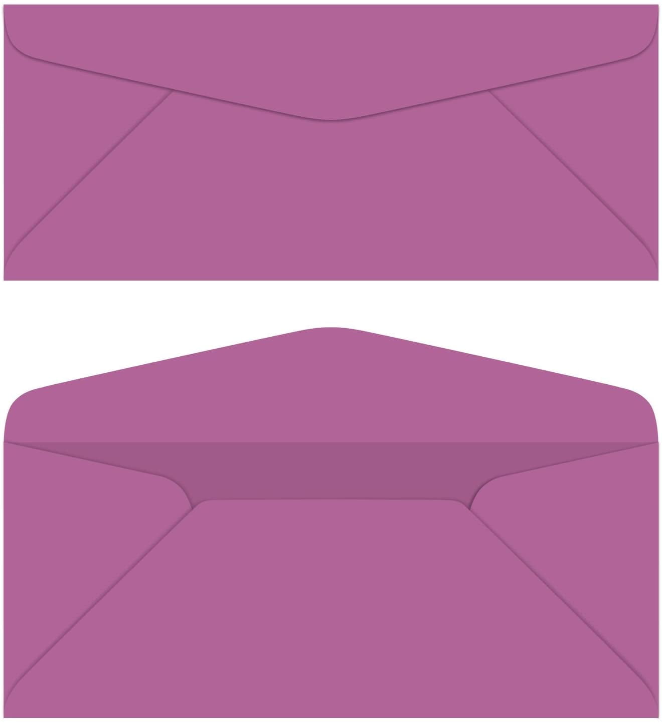 Purple #10 Business Color Mailing Envelopes | 4 1/8 X 9 ½ inches | 24lb ...