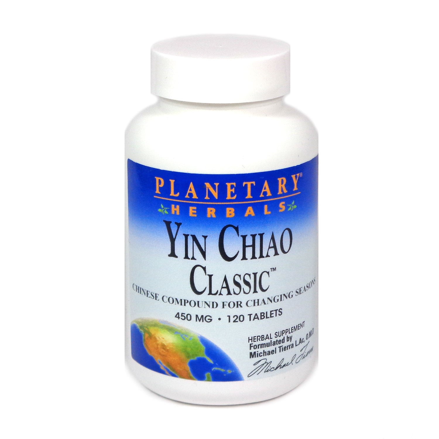 Planetary Herbals Yin Chiao Classic 450mg Tablets, Traditional Chinese ...