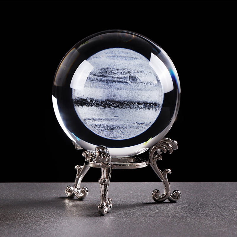 Planets Ball K9 Crystal 3D Engraving Solar System Jupiter Globe with ...