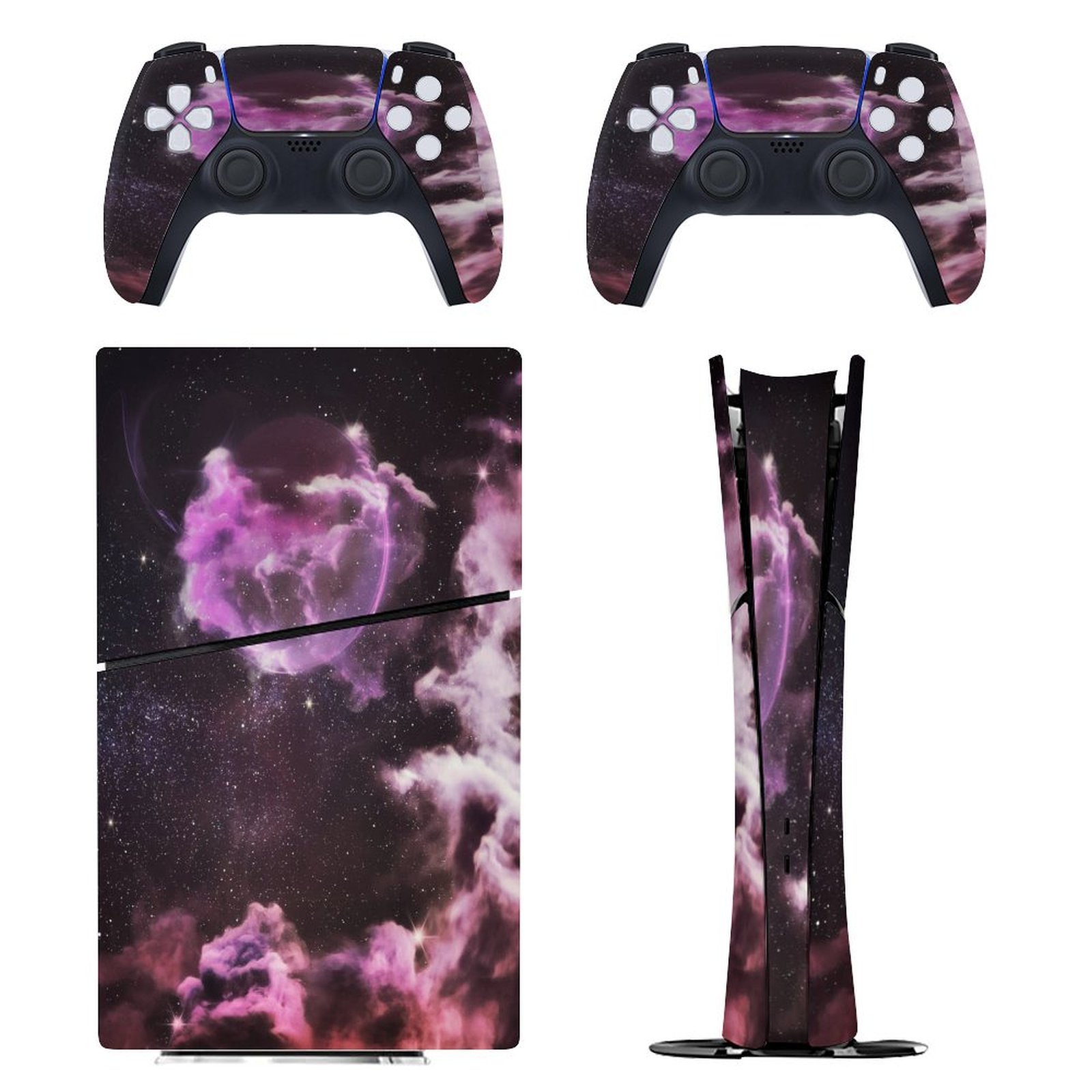 Planets, Clouds, Night, Starry Sky PS5/PS5 Slim Digital Disc Skin ...