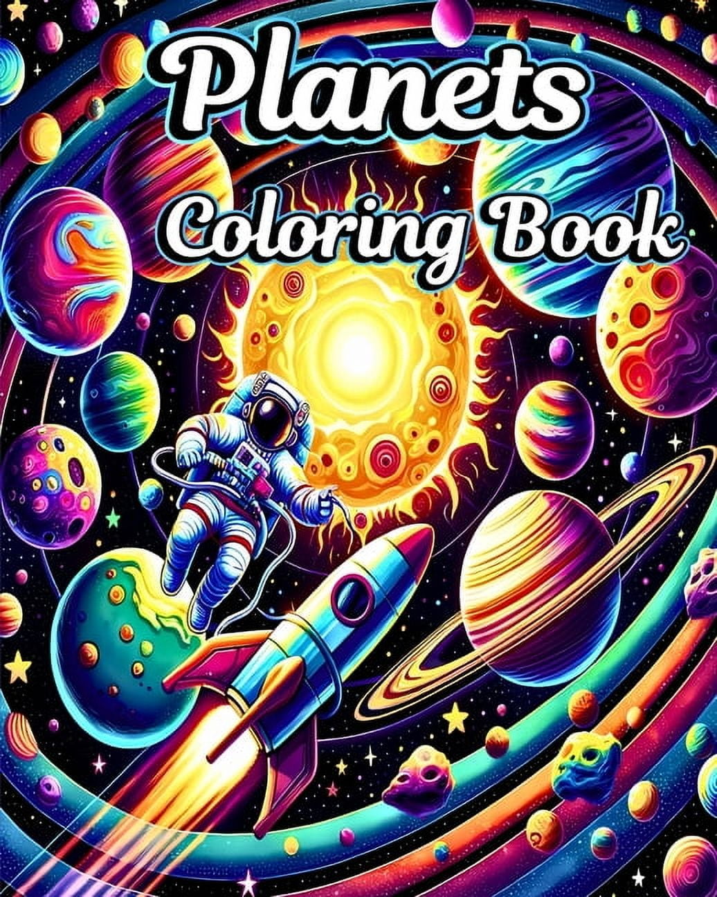Planets Coloring Book: Color and Learn with Solar System and Space ...