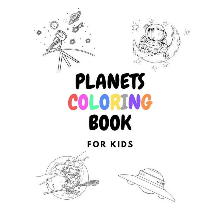 coloring book planets