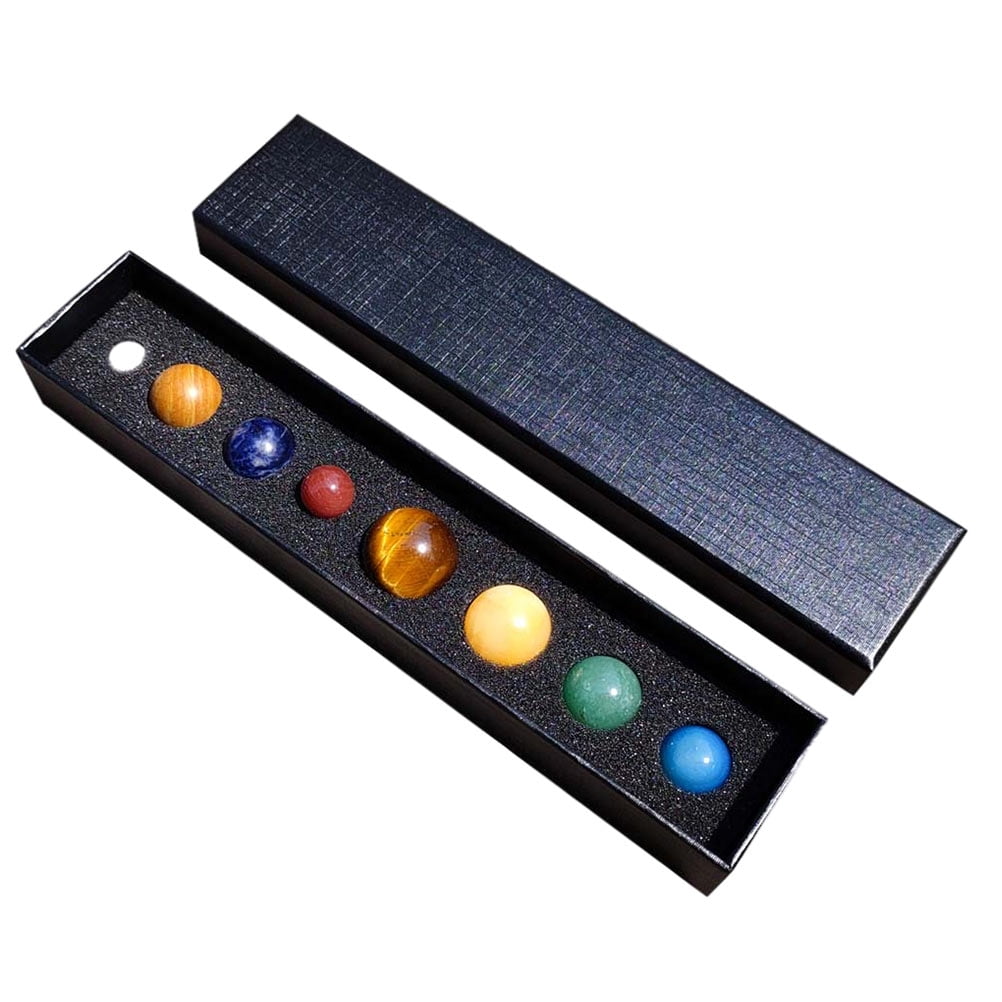 Howooi 8pcs Mineral Eight Planet Adorns Desktop Planet Ornaments Eight ...