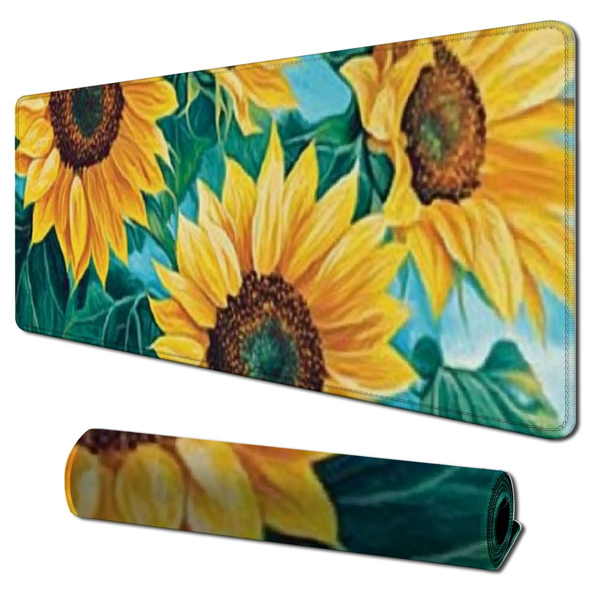 Planets and Nebula in Space Extended Gaming Mouse Pad Large Desk Mat ...