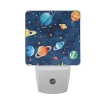 Sun and Planet Night Light 2 Pack LED Nightlight Plug into Wall Dusk to ...