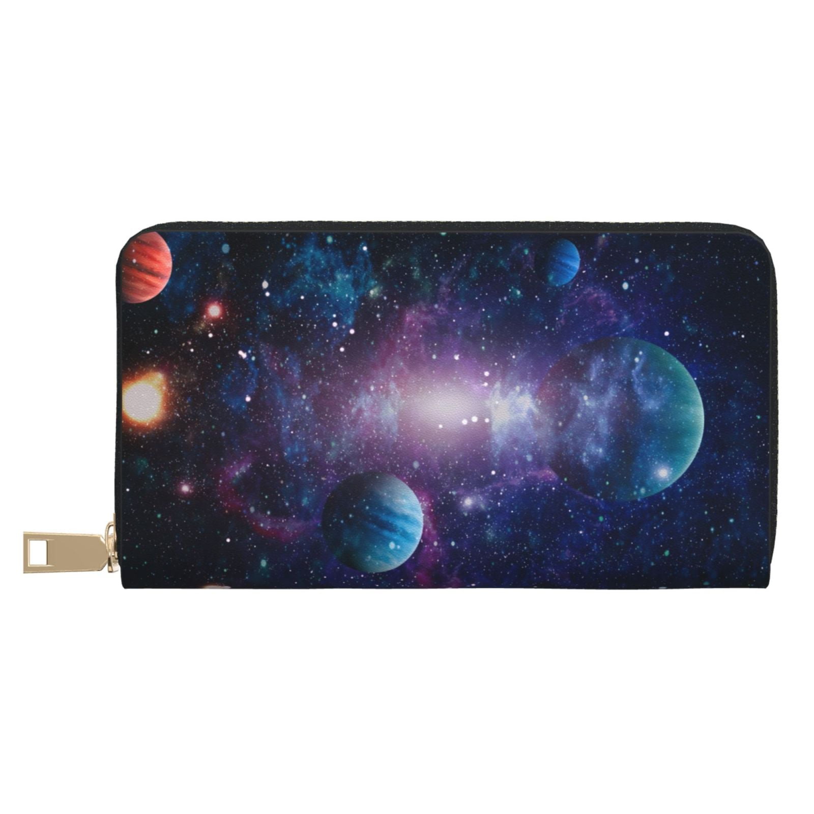 Planets Stars And Galaxies1 Wallet Women, Leather Bifold Multi Card ...
