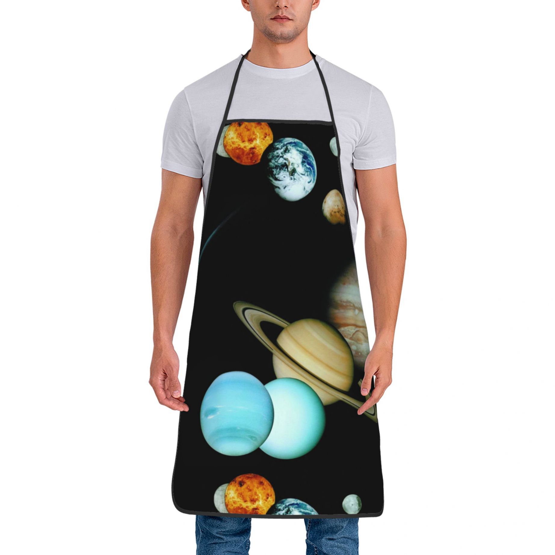 Planets and Comets Aprons for Women Men Waterproof Apron Kitchen Chef ...
