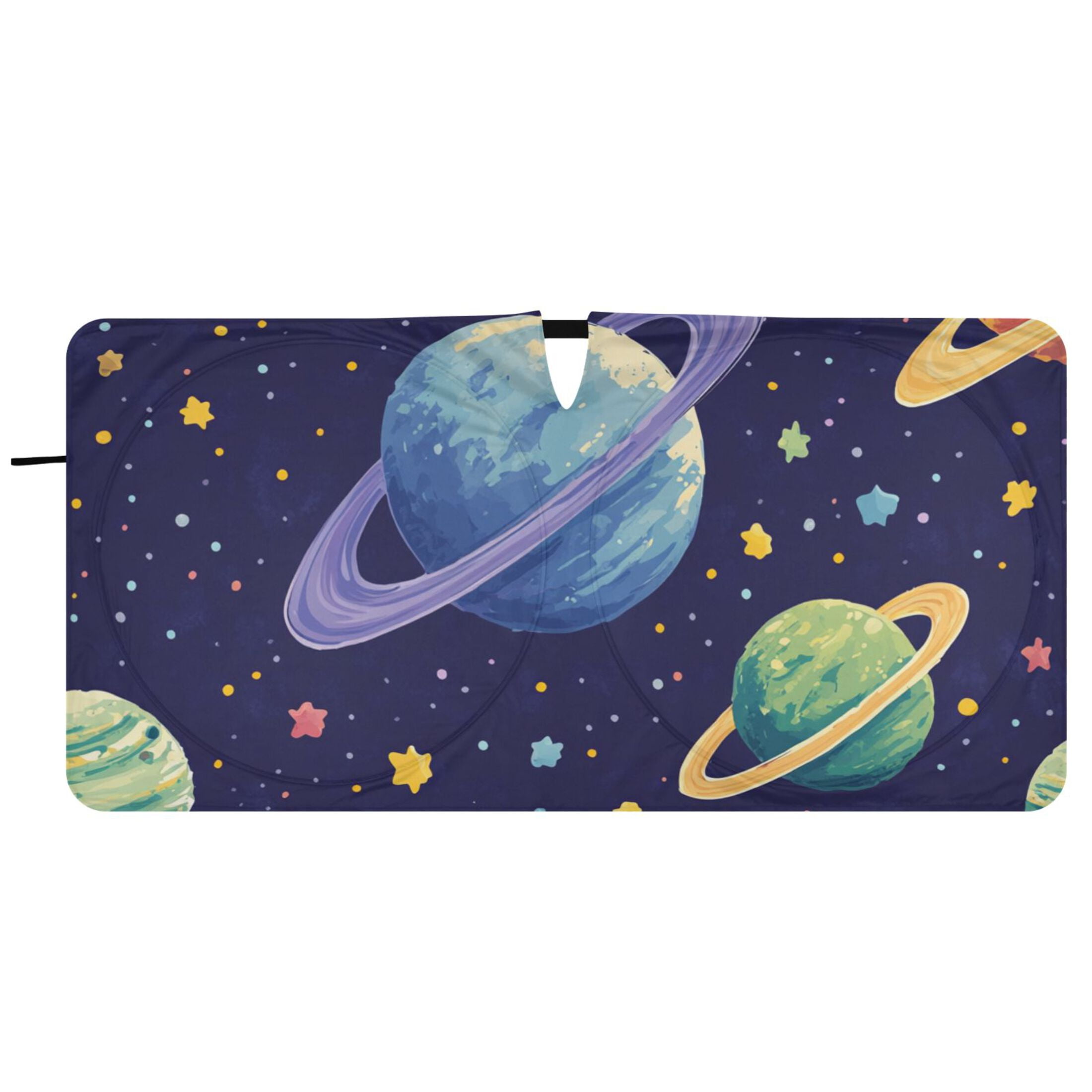 Planets in Space Car Windshield Sun Shade Foldable Front Window Shades ...