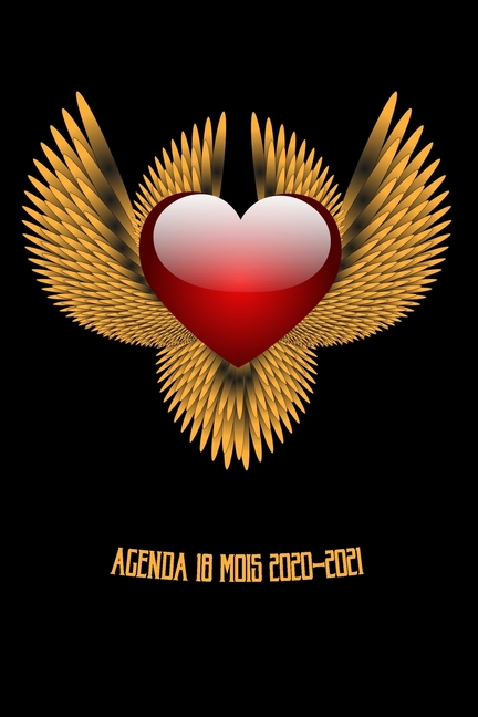Planificateur de Langue Française: Agenda 2020 - 2021 18 Mois: Coeur ...