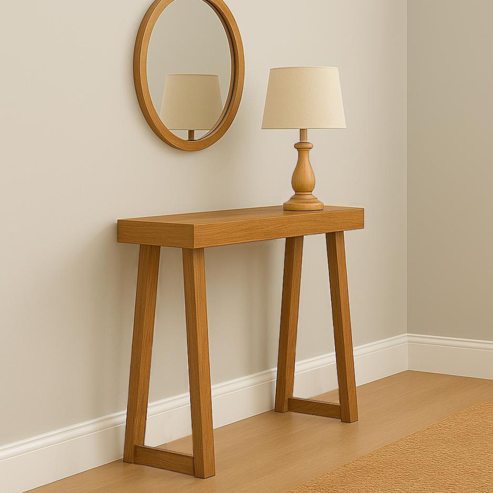 Now Furniture 46" Classic Console Table, Solid Wood Narrow Entryway ...