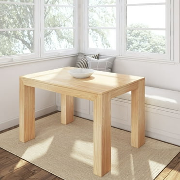 Plank+Beam 60" Modern Dining Table for 4, Solid Wood Rectangular ...
