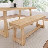 Plank+Beam, Farmhouse Dining Bench, 60" Solid Wood, Rustic Style ...