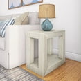Plank+Beam Modern Rectangular Side Table with Shelf, 25", Solid Wood ...