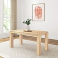 Plank+Beam 60 Inch Modern Dining Table for 6, Solid Wood Rectangular ...