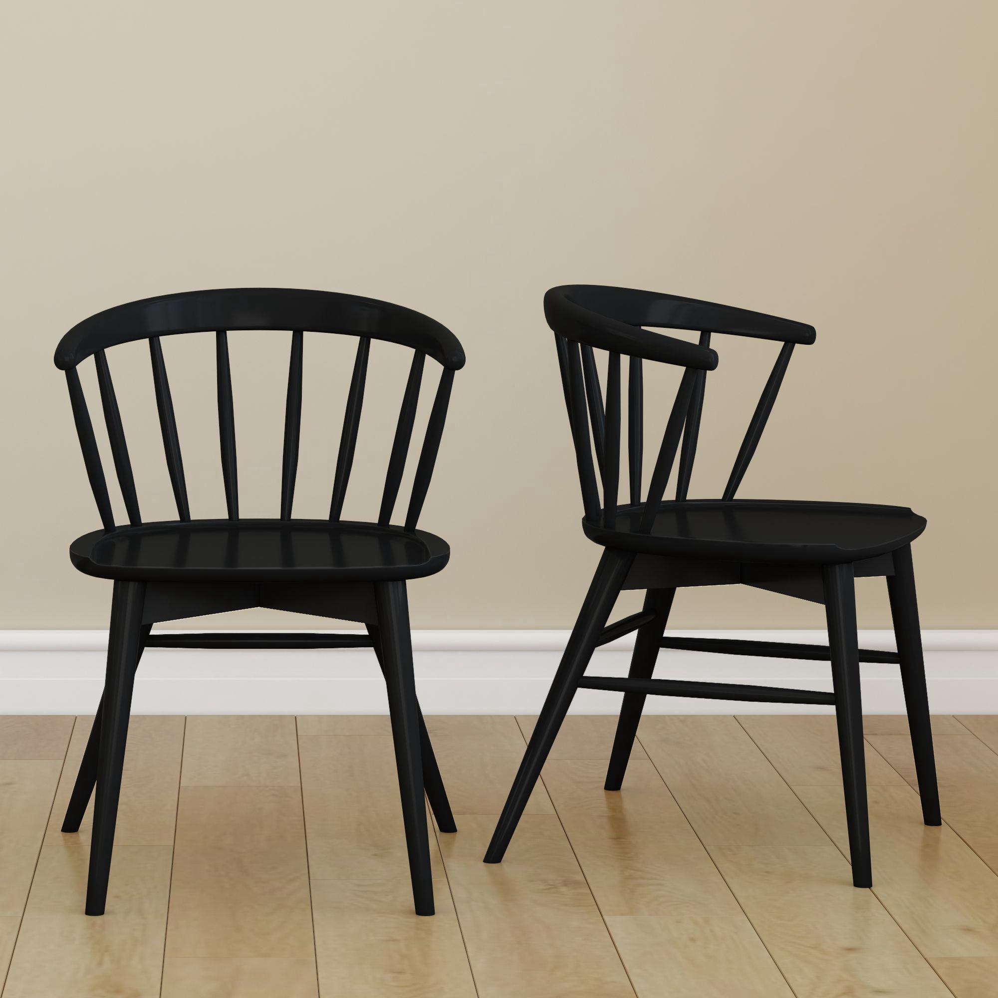 Black Wood Kitchen Chairs