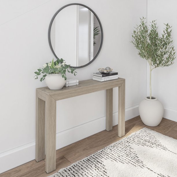 Plank+Beam Solid Wood Console Table, Narrow Entryway Table, Behind The ...