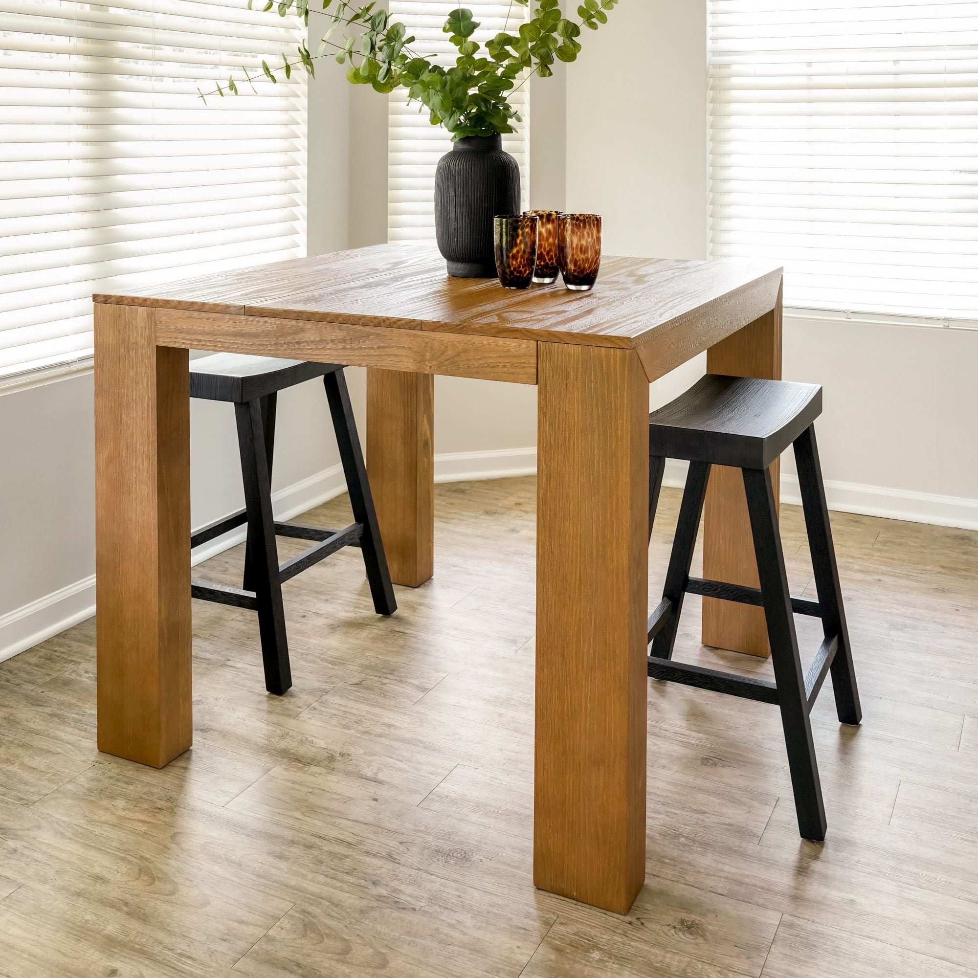 Plank+Beam Solid Wood Counter Height Table, 41" Modern Dinner ...